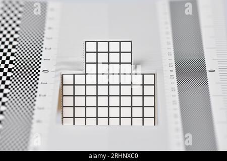 Black and white test pattern Stock Photo - Alamy