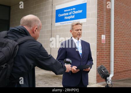 The medical director at Countess of Chester Hospital, Dr Nigel Scawn ...