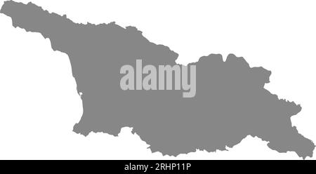 GRAY CMYK color map of GEORGIA, USA Stock Vector Image & Art - Alamy