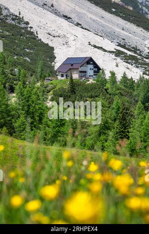 Italy, Veneto, province of Belluno, Vodo di Cadore, the south east wall ...