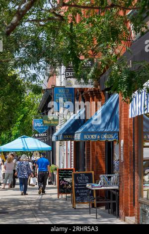 Shops on Water Street, Exeter, New Hampshire, USA Stock Photo - Alamy