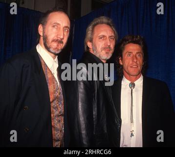 Pete Townshend, John Entwistle, Roger Daltrey of The Who, 1983. ph ...