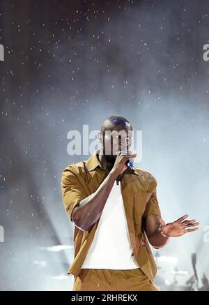 Stormzy performing at All Points East, Victoria Park, East London ...