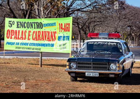 Typical police car, Opala year 1979 Stock Photo - Alamy