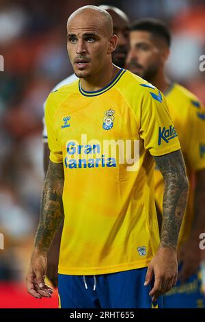 Sandro Ramirez of UD Las Palmas during the La Liga EA Sports match ...