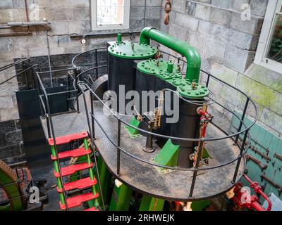 Industrial pipes and engines background, power plant Stock Photo - Alamy