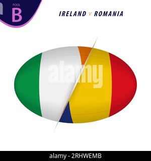 Sports equipment with flag of Ireland. Sports icon set of Football ...