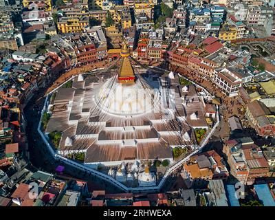 View of Bodnath stupa in Kathmandu, Nepal Stock Photo - Alamy