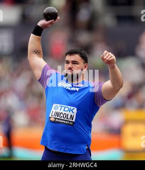 Great Britain's Scott Lincoln during the Men's Shot Put Qualification ...