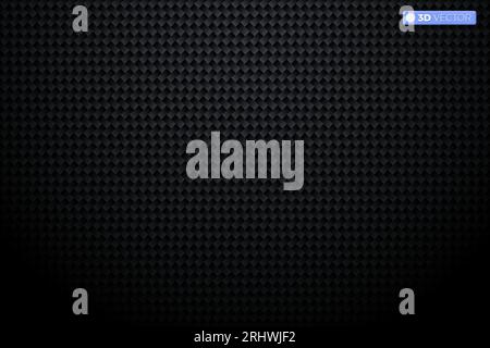 Carbon fiber texture with redial gradient. Vector illustration. Dark ...
