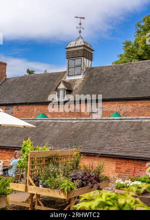 Church building in the grounds of Baddesley Clinton, Warwickshire, UK ...