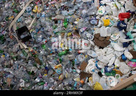 16 october 2022 Almada, Portugal: recyclable landfill - problem of ...