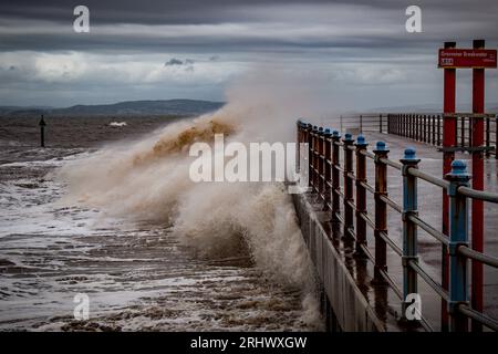Heysham, Lancashire, United Kingdom. 19th Aug, 2023. Storm Betty at ...