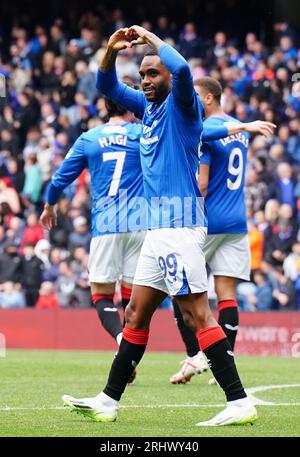 Rangers' Danilo celebrates scoring their side's first goal of the game ...