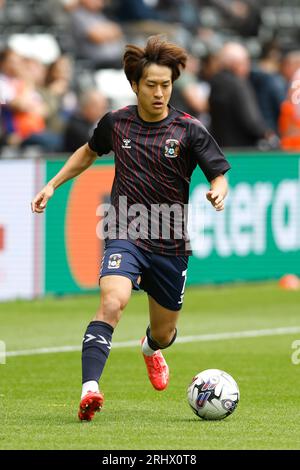 Coventry City's Tatsuhiro Sakamoto before the Sky Bet Championship ...