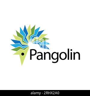 pangolin logo design vector. vector illustration of pangolin icon ...