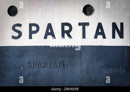 The SS Spartan, a retired Lake Michigan car ferry and now a part ship ...