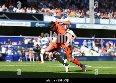 George Hirst of Ipswich Town goes down injured during the Sky Bet ...