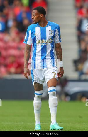 Delano Burgzorg #7 of Huddersfield Town during the Sky Bet Championship ...