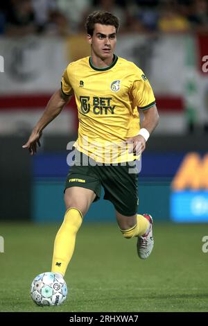 ALMERE - Rodrigo Guth of Fortuna Sittard, Loic Mbe Soh of Almere City ...
