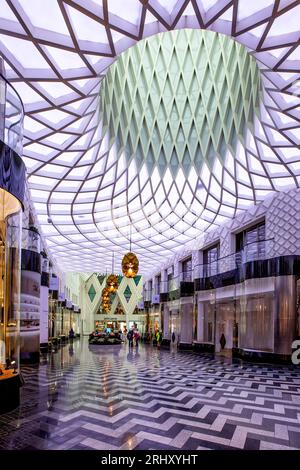 VICTORIA GATE, LEEDS, UK - AUGUST 14, 2023. The entrance of John Lewis ...