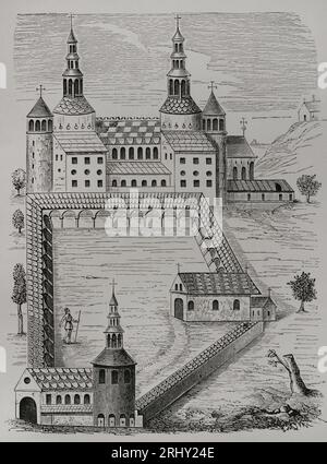 Angilbert by Saint-Riquier, Saint Stock Photo - Alamy