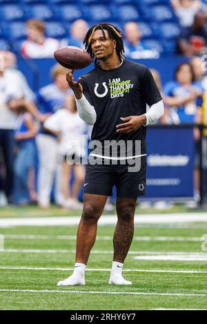 Indianapolis Colts quarterback Anthony Richardson Sr. (5) on the ...