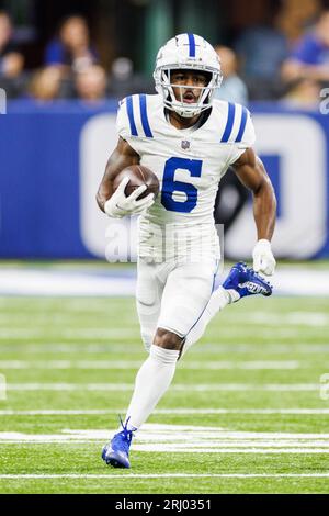 Indianapolis Colts wide receiver Isaiah McKenzie (6) returns the ...