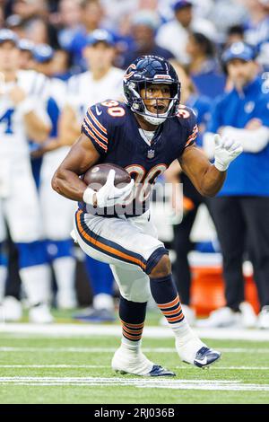 Chicago Bears running back Roschon Johnson (23) lines up during the ...