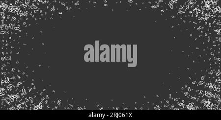 School math notebook cover. White chalk numbers floating in the air ...