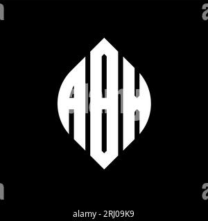 ABX circle letter logo design with circle and ellipse shape. ABX ...