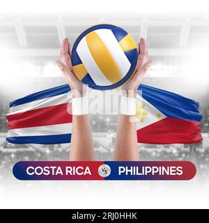 Costa Rica vs Philippines national teams volleyball volley ball match ...
