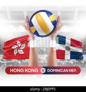 Hong Kong vs Dominican Republic national teams volleyball volley ball ...