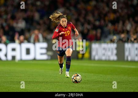 August 20 2023: Olga Carmona (Spain) with the the World Cup trophy ...