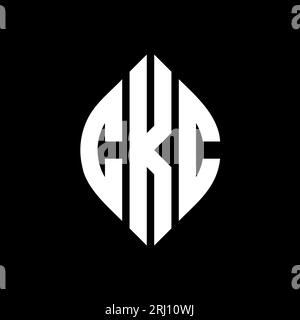 CKC circle letter logo design with circle and ellipse shape. CKC ...