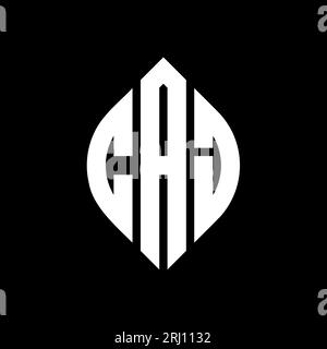 CAJ circle letter logo design with circle and ellipse shape. CAJ ...