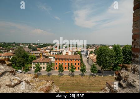 Historical walls of the medieval city of Cittadella Padova Italy Stock ...