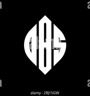 DBS circle letter logo design with circle and ellipse shape. DBS ...