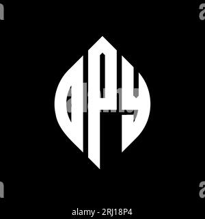 DPY circle letter logo design with circle and ellipse shape. DPY ...