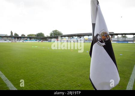 Ground View inside the Stadium corner flag screen during the England v ...