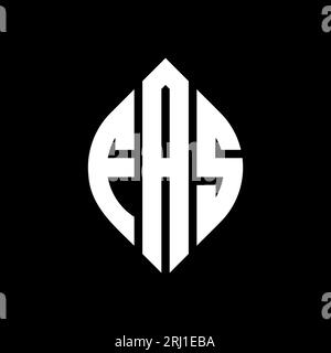 FAS circle letter logo design with circle and ellipse shape. FAS ...