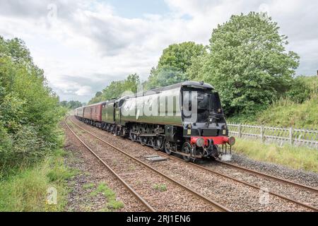 Tangmere steam locomotive passing through Long Preston on 2nd September ...