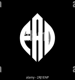 FAO circle letter logo design with circle and ellipse shape. FAO ...