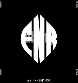 FNR circle letter logo design with circle and ellipse shape. FNR ...
