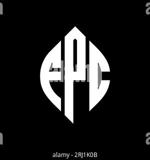 FPC circle letter logo design with circle and ellipse shape. FPC ...