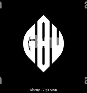 GBV circle letter logo design with circle and ellipse shape. GBV ...