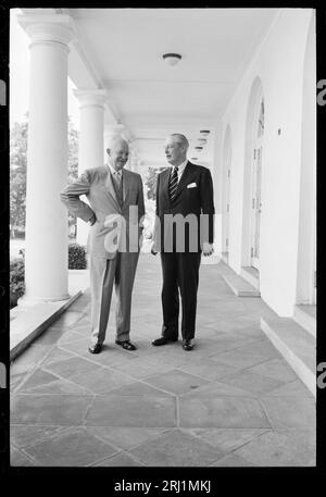 President Dwight Eisenhower and British Prime Minister Winston ...