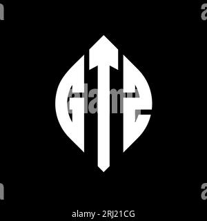 GTZ circle letter logo design with circle and ellipse shape. GTZ ...
