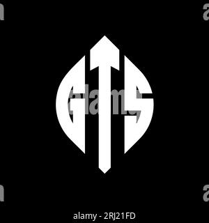 GTS circle letter logo design with circle and ellipse shape. GTS ...