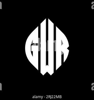 GWR logo. GWR letter. GWR letter logo design. Initials GWR logo linked ...